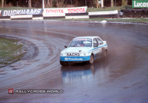 Martin Schanche's Xtrac Escort rallycross car. RallycrossWorld.com