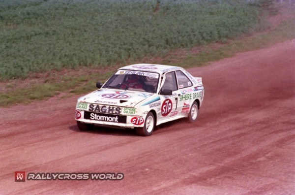 Martin Schanche's Xtrac Escort rallycross car. RallycrossWorld.com